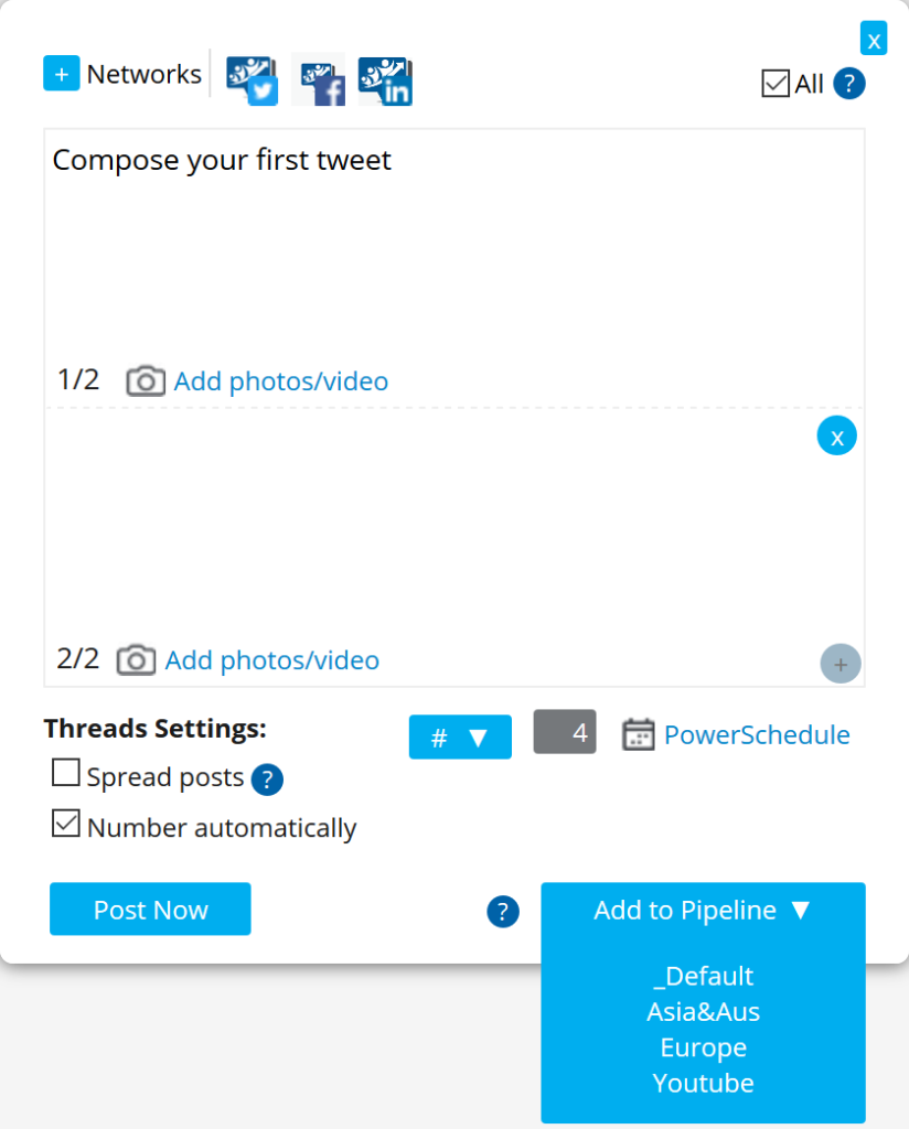 How to schedule threads in Hootsuite | Fedica Blog