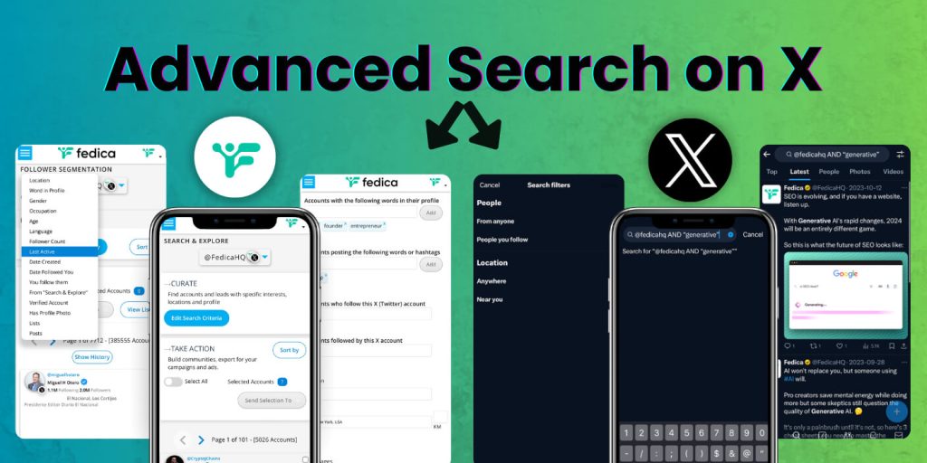 Advanced Twitter Search Mobile Options on The X App