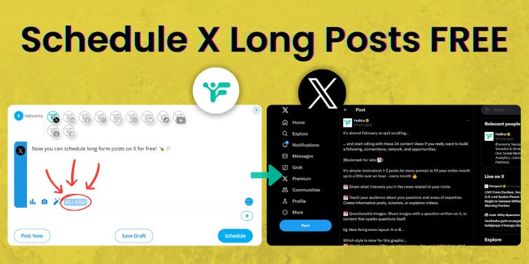 How to Schedule Long Posts on X / Twitter | Fedica Blog