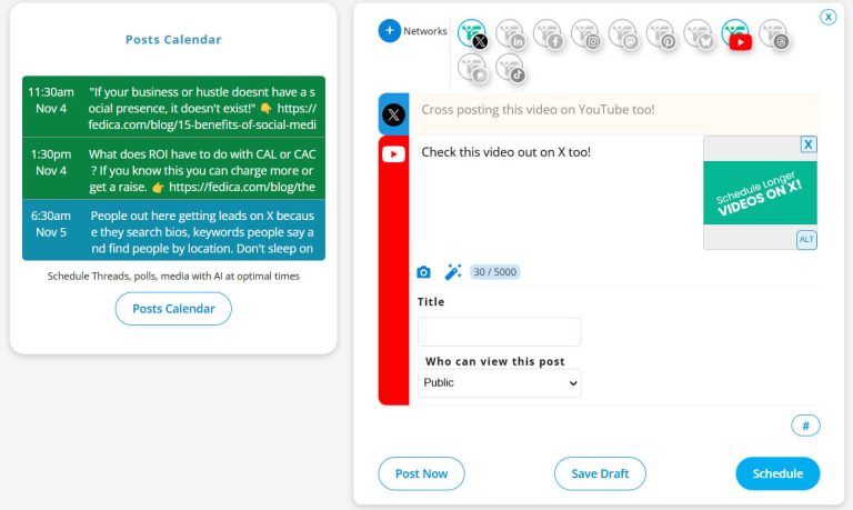 How to Schedule & Post Long Videos on Twitter (X) | Fedica Blog